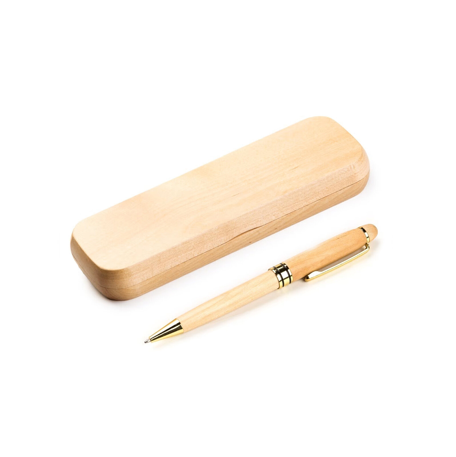 Ручка деревянная в футляре «Под гравировку» — идея подарка на любой праздник