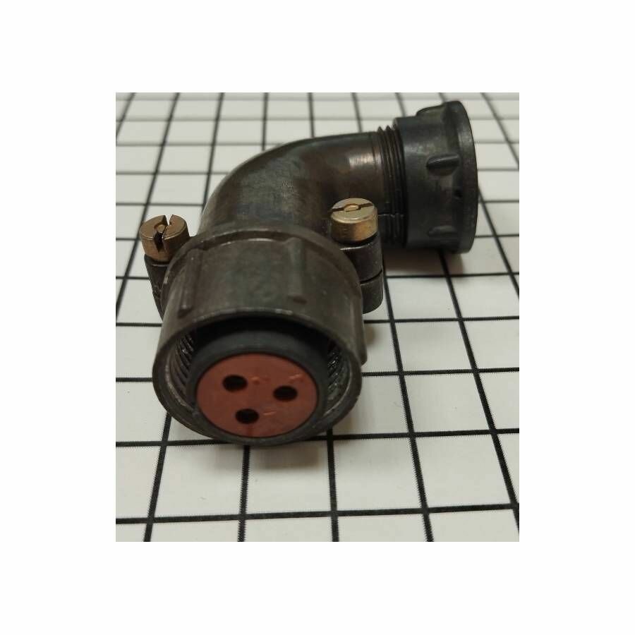 Розетка 2РТТ20КУЭ3Г38В кабельная с угловым патрубком для экранированного кабеля