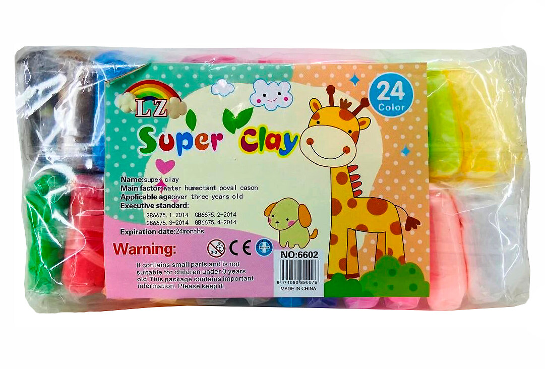 Набор Пластилина Super Clay 3620 (6602), 24 шт/уп