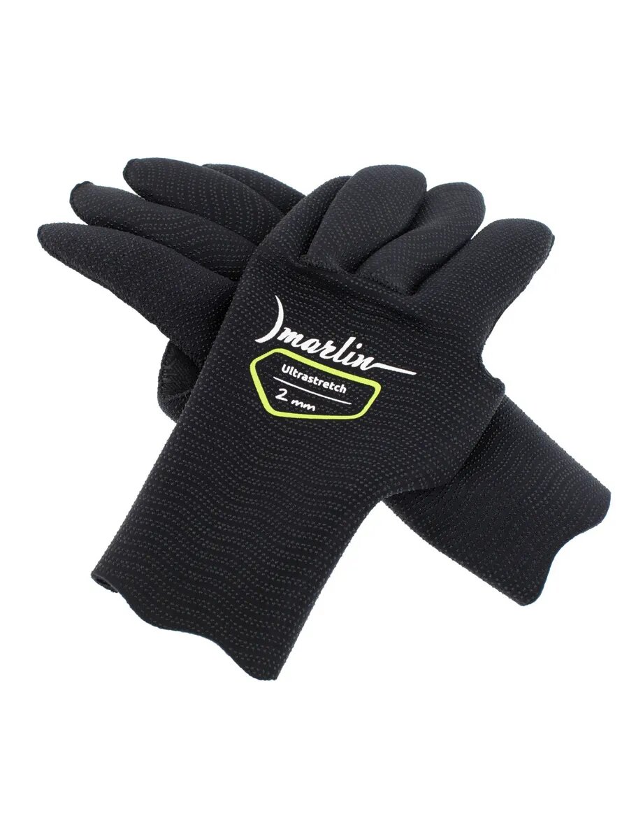 Перчатки для плавания Marlin Ultrastretch , цвет черный, 2 мм, р. S