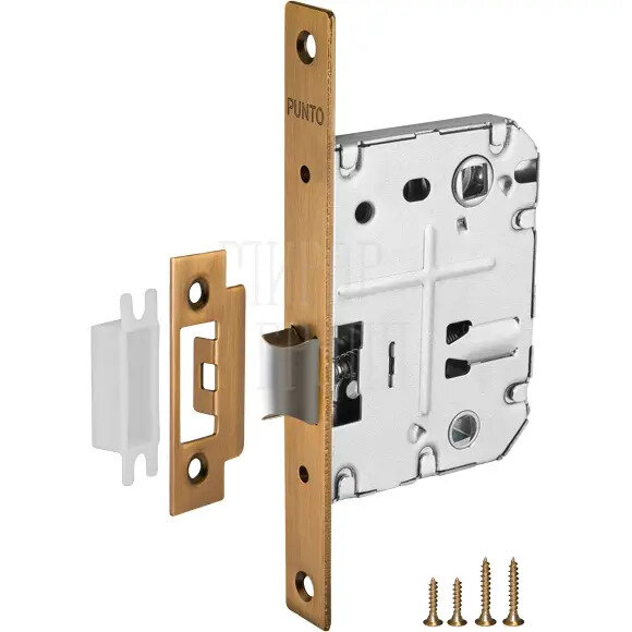 Защелка врезная Punto (Пунто) L72-50 матовый кофе