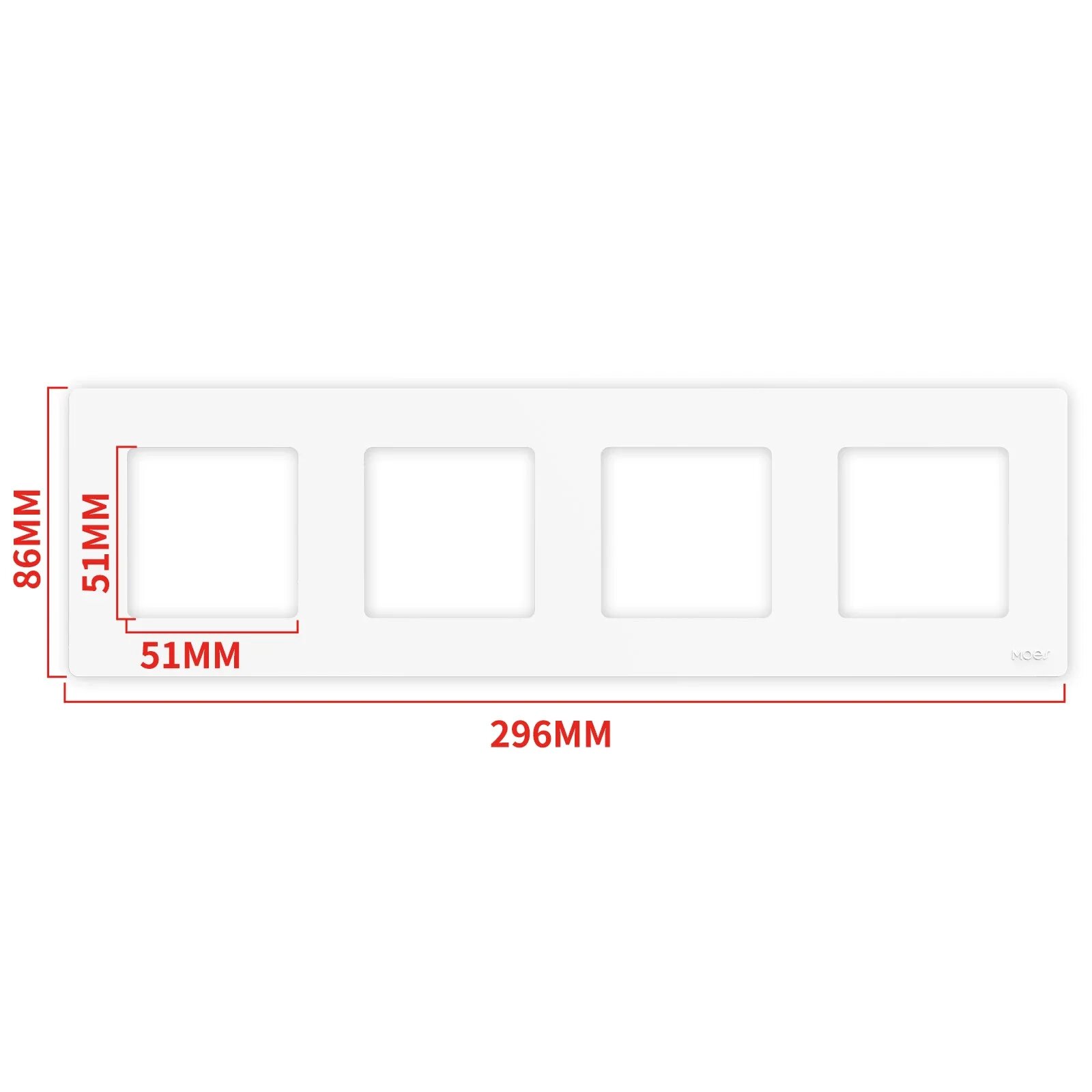 Датчик света MOES Smart Light Switch Tuya ZigBee Star Ring Series без нейтрального провода, без необходимости в конденсаторе, Smart Life, совместим с Alexa, Google Home — 4-я панель белого цвета