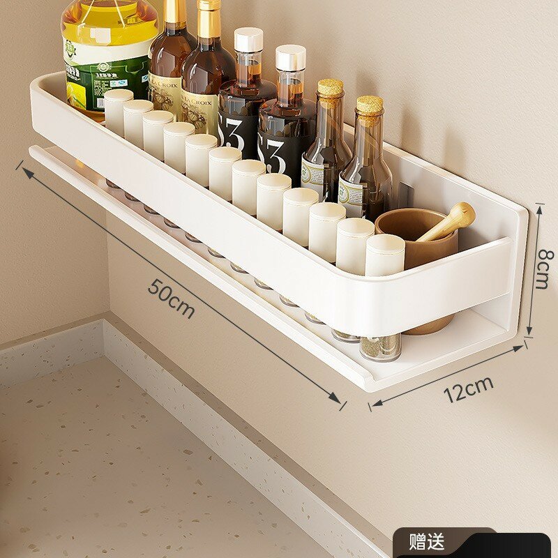 Кухонная стойка Стеллаж для хранения банок для приправ Настенная настенная Бытовая многофункциональная стойка для