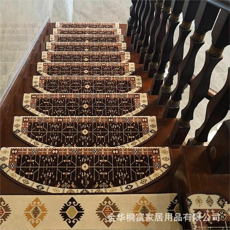 Бытовые коврики для ступеней лестниц не скользят, не содержат клея и самоклеятся