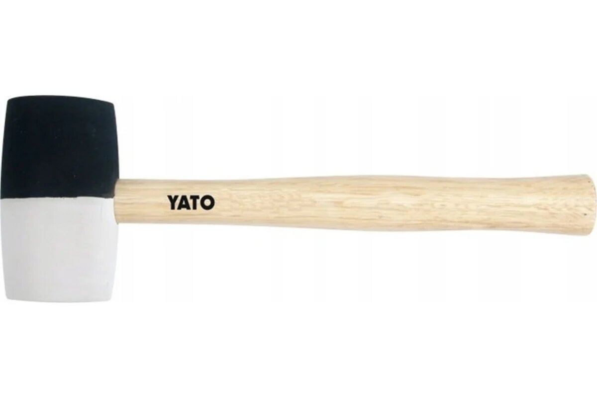 YATO Киянка резиновая, черно-белая, деревянная рукоятка 780г YT-4604