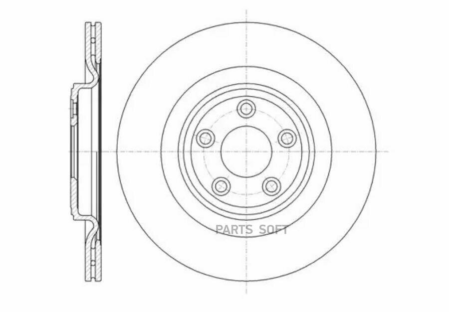 ROAD HOUSE 6137510 Диск торм задн вент. Jaguar XF XJ XK S-Type ()