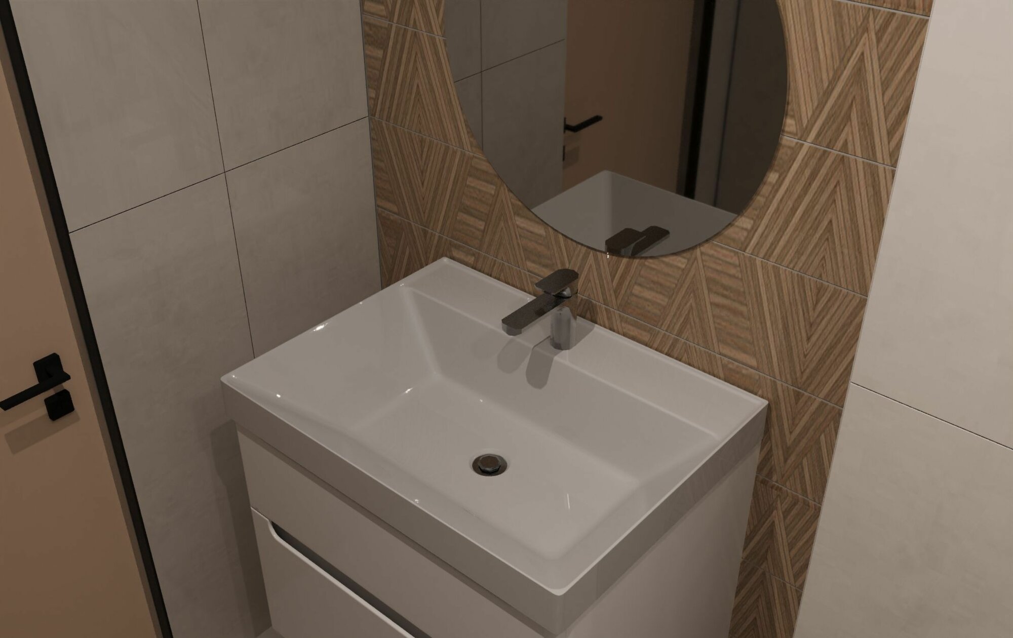 Умывальник "Слим 70" литьевой мрамор, 701х458х146 над стиральной машиной, г. Ульяновск