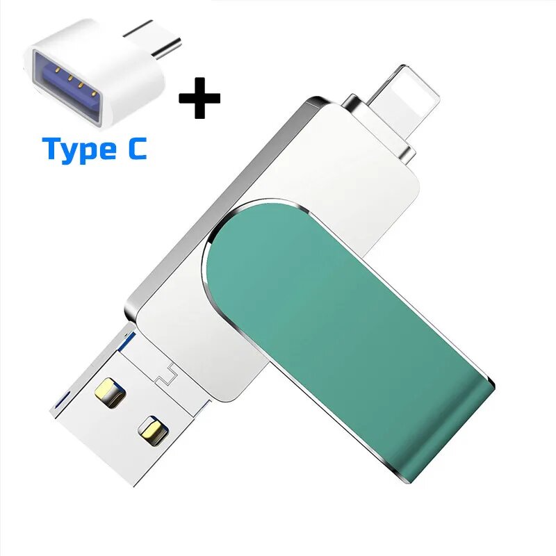 OLEVO USB Flash Drive For iPhone 512 ГБ, Green BTC