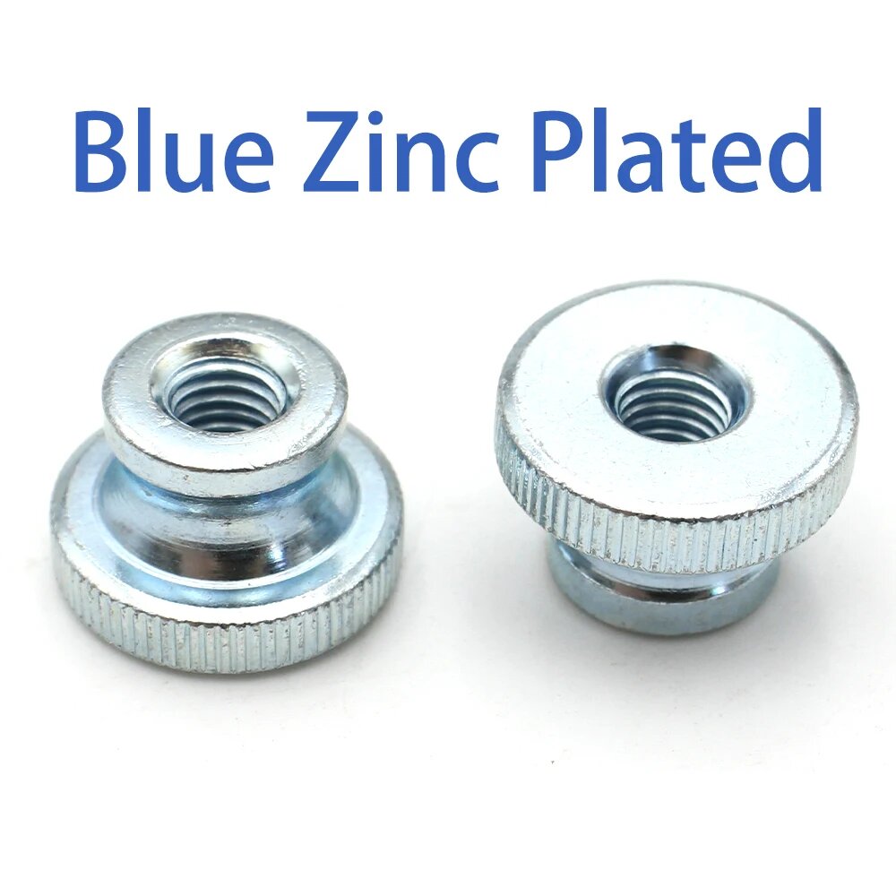 Гайки Zimir из нержавеющей стали 304 М2-М12 M6 (2pcs), Blue Zinc Plated
