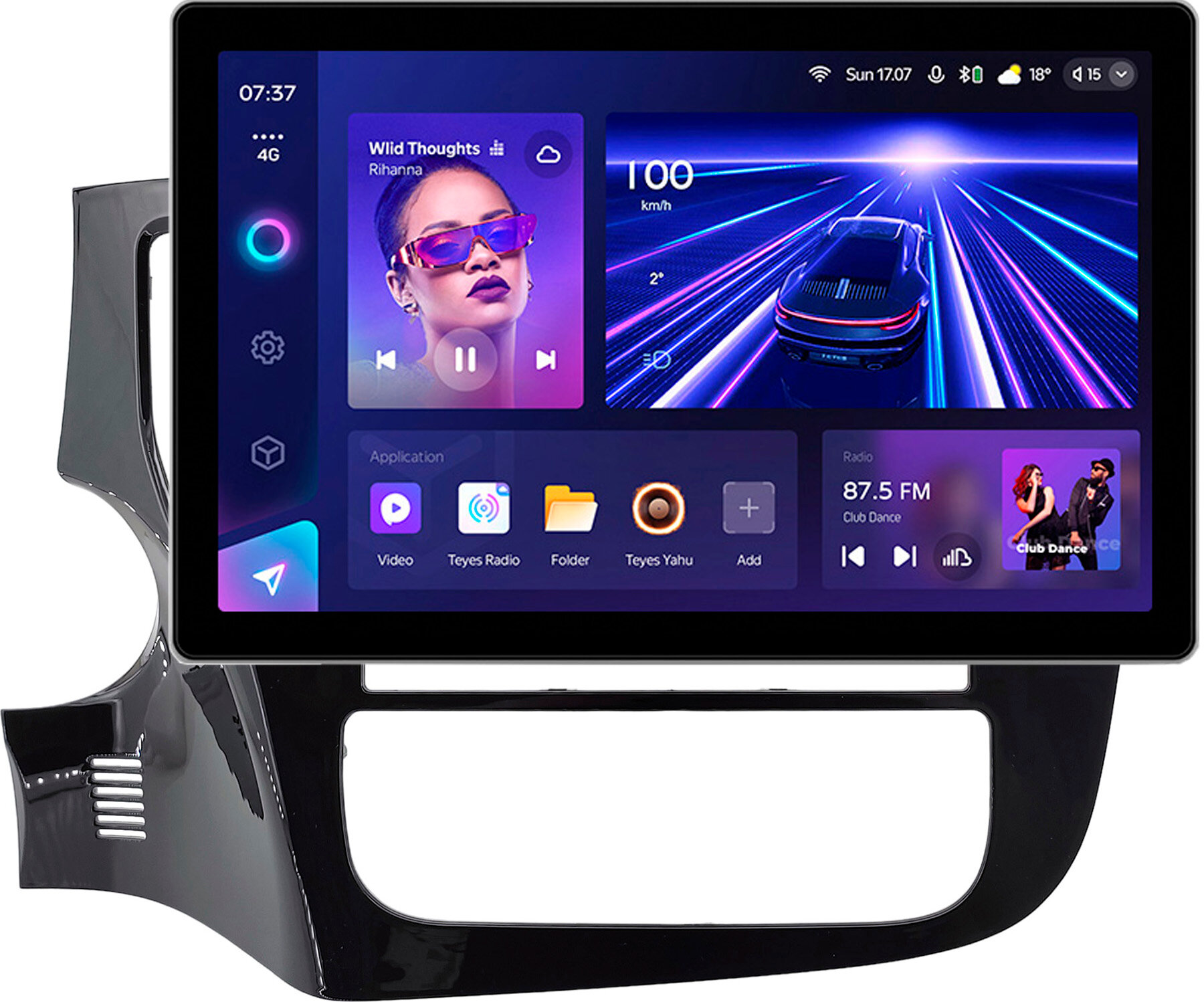 Штатная магнитола Mitsubishi Outlander 3 2012-2024 (глянцевая) Teyes CC3 2K 6/128-9-0145 13" Android 10 (4G-SIM, DSP, QLed)