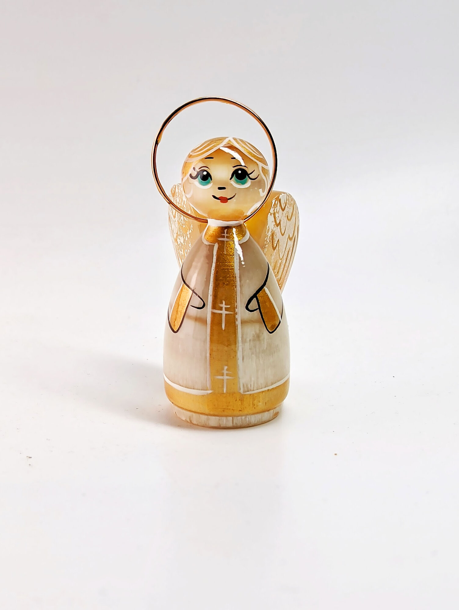 Статуэтка "Ангел", натуральный камень, ручная работа, 7х4х3 см