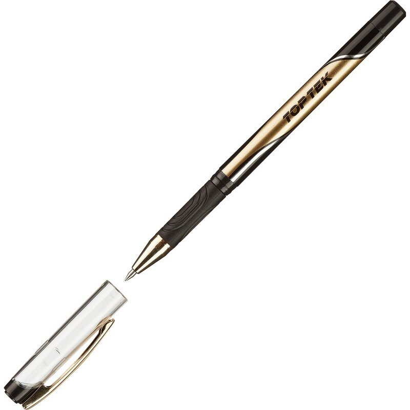 Ручка гелевая Unimax Top Tek Gel stick Gold DC, 0,5 мм, черная, неавтоматическая