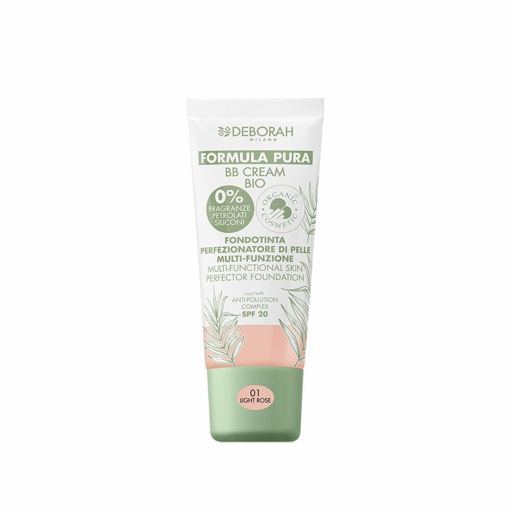 Тональный BB-крем DEBORAH FORMULA PURA BB CREAM BIO, тон 01 Светло розовый, 30 мл