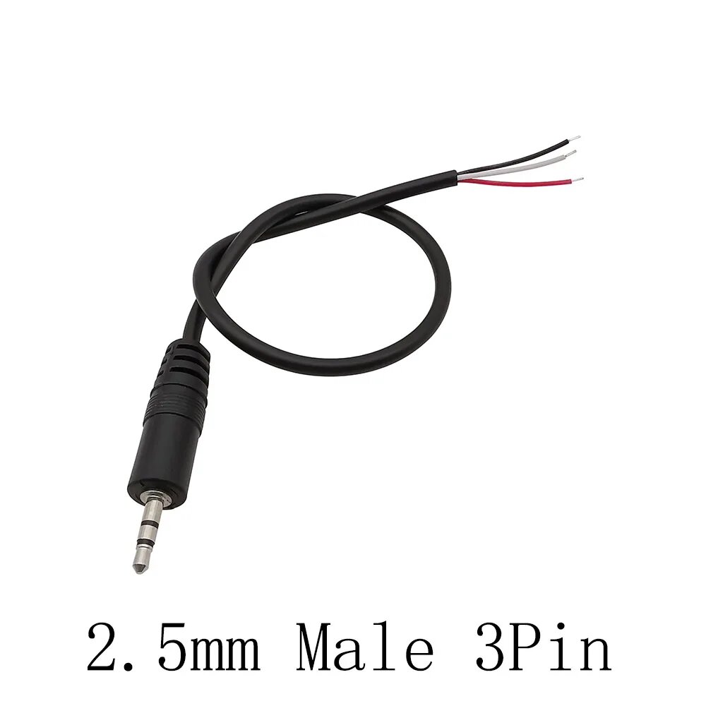 Аудиокабель 2.5 мм - 3.5 мм 1PCS, 2.5mm Male 3P