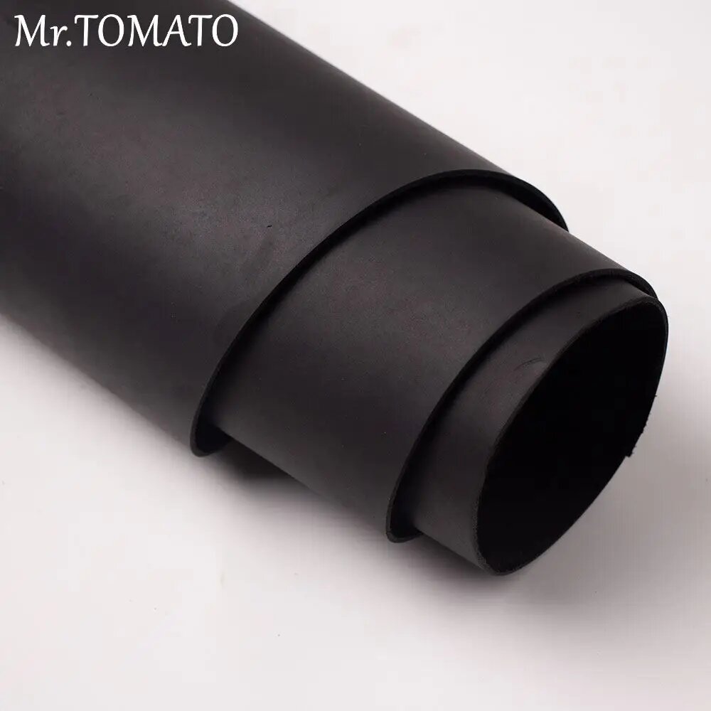 Черная кожа Crazy Horse Mr.Tomato для сумки 22x100cm