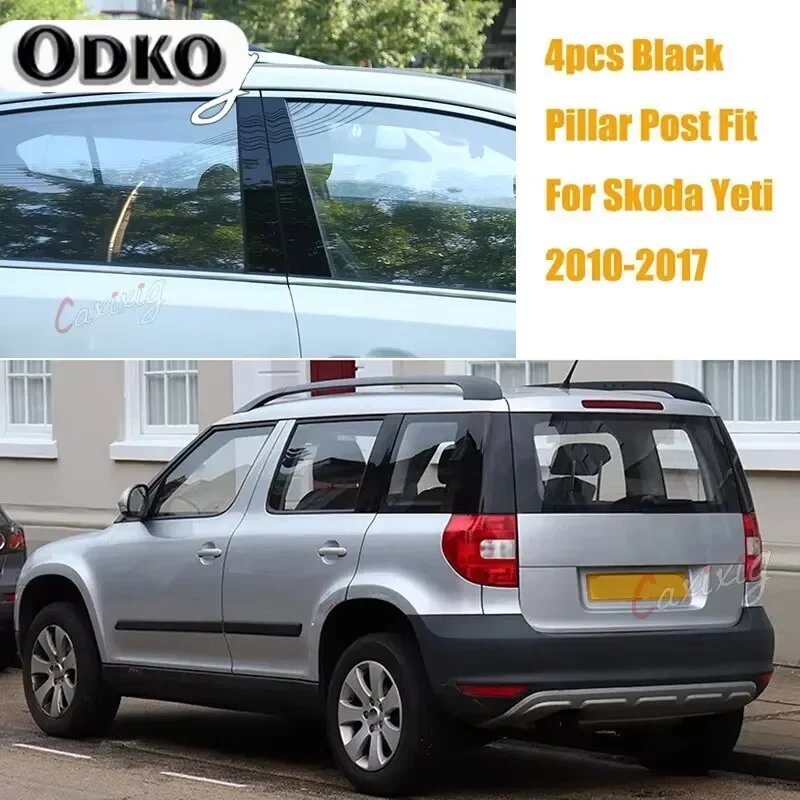 Автомобильные стойки, накладка на дверное окно, декоративные наклейки, аксессуары для Skoda Fabia Octavia A7 5E MK3 Superb B8 (3V) Yeti for Skoda Yeti 2010