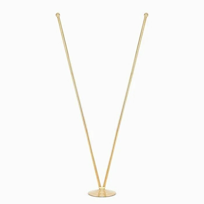 Флагшток напольный двойной 2 м, платформа d-30 см