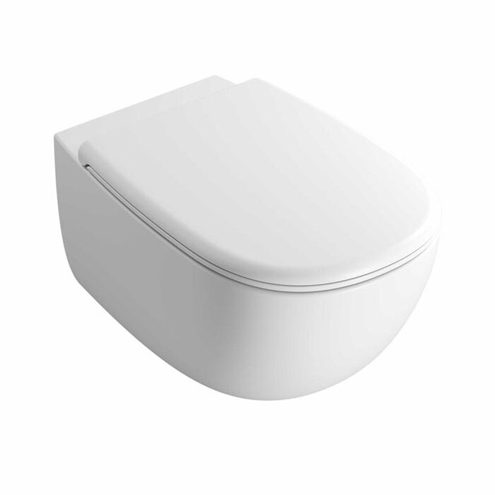 Унитаз подвесной Globo Daily DNS02BO безободковый 53x35 см, белый матовый