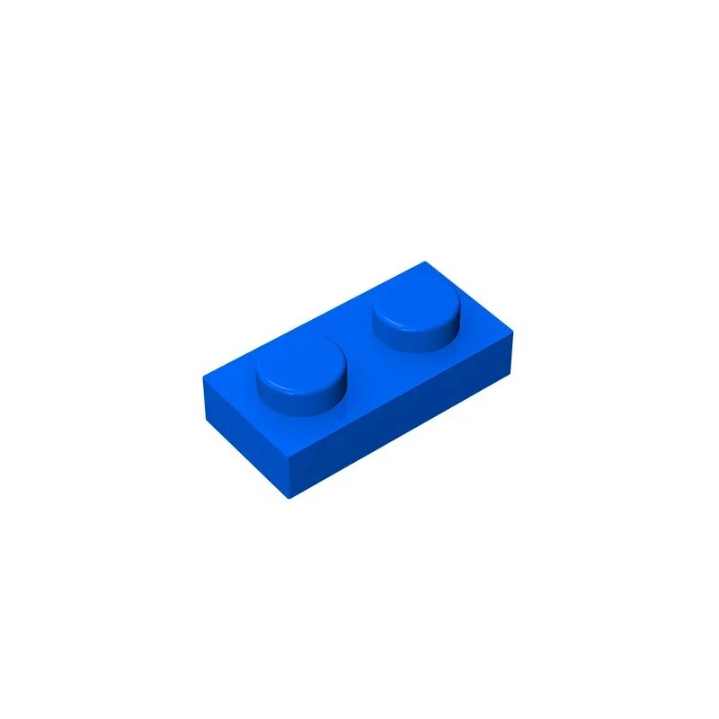 Пластина Lego 1x2, Синий (050)