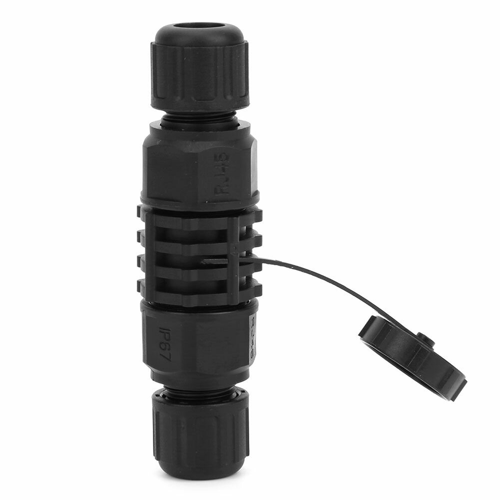 Разъем RJ45 уличный, IP67, 8 контактов, провод-провод