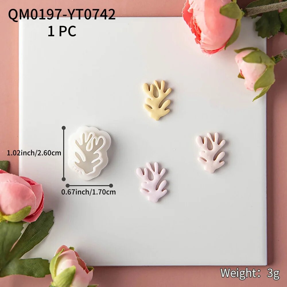 1 шт, формы из полимерной глины серии Ocean World, морской конек/медуза/Manta Ray/октаног/краб/коралл/морская звезда, серьги, инструмент для изготовления ювелирных изделий