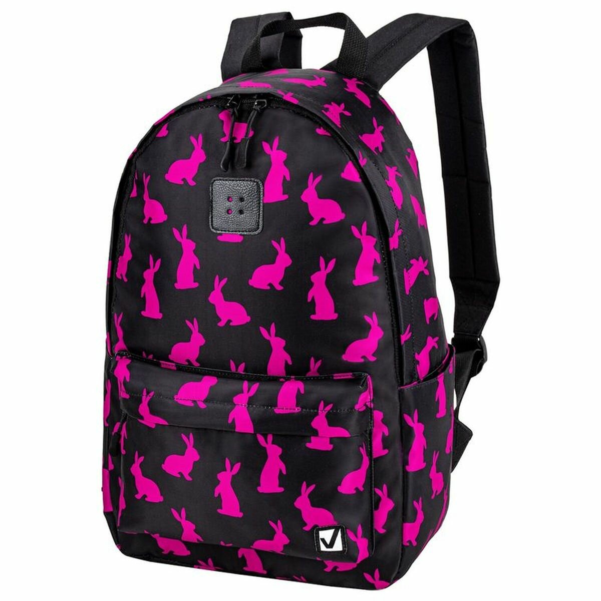 Рюкзак молодежный Brauberg Positive "Pink Rabbits", 42х28х14см, потайной карман (270780)
