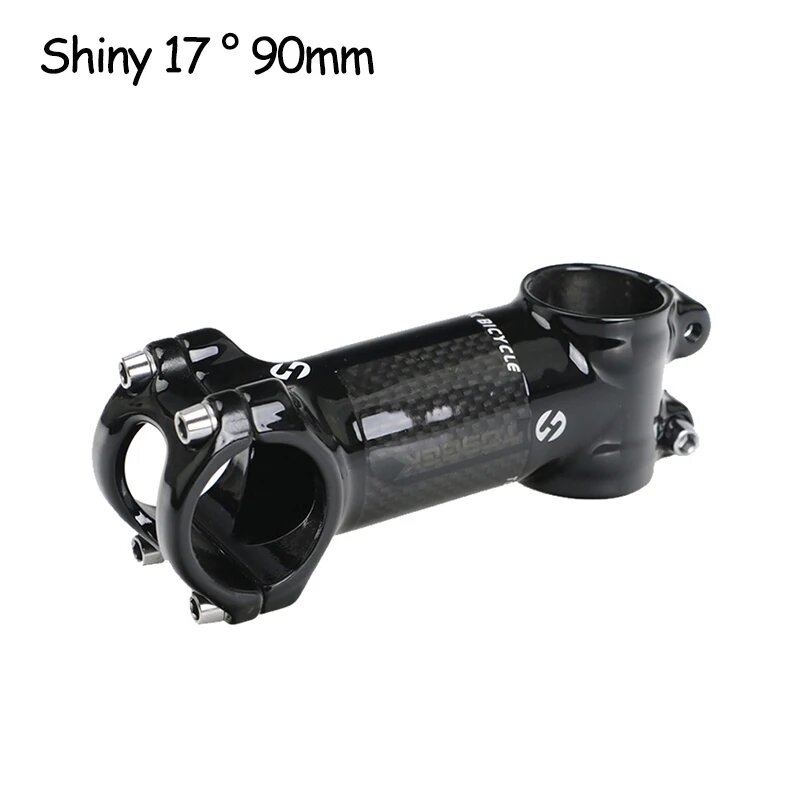 TOSEEK Вынос руля карбон-алюминий 31.8 мм 6/17 градусов Shiny 17degree 90mm