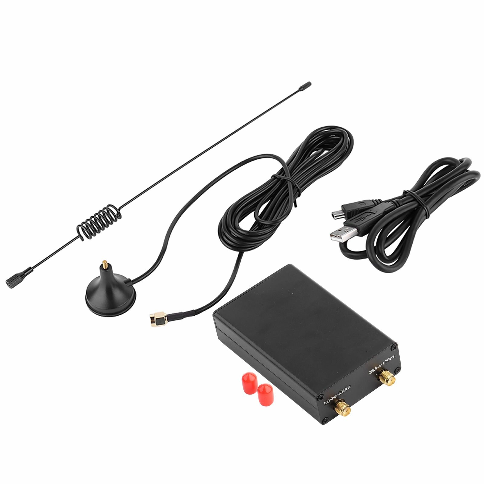 Полнодиапазонный любительский радиоприемник 100 кГц-1,7 ГГц UV HF RTLSDR USB-тюнер с чипом R820T 8232 для широкополосного сканирования