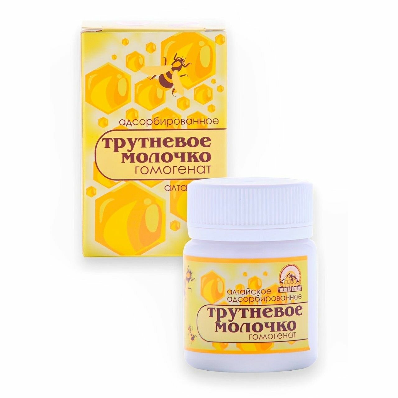 Молочко Трутневое Гомогенат для Иммунитета, 20 г - "Нектар Алтая"