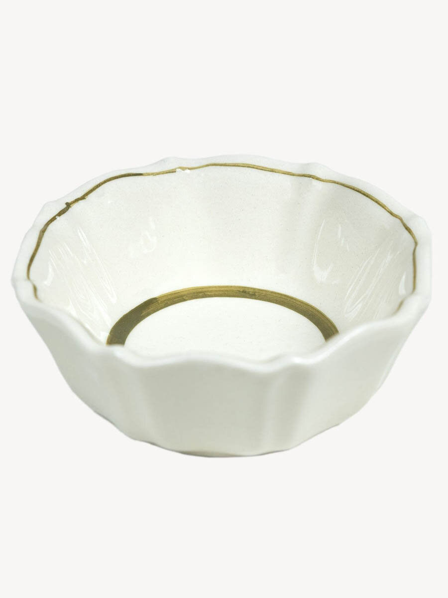 Розетка Дымов Керамика Нерль Ягодная Крыжовник, 85х30 мм, керамика, белый/зеленый