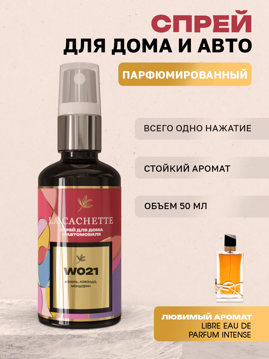 Ароматизатор для автомобиля La Cachette W021 Libre Eau de Parfum Intense, 50 мл