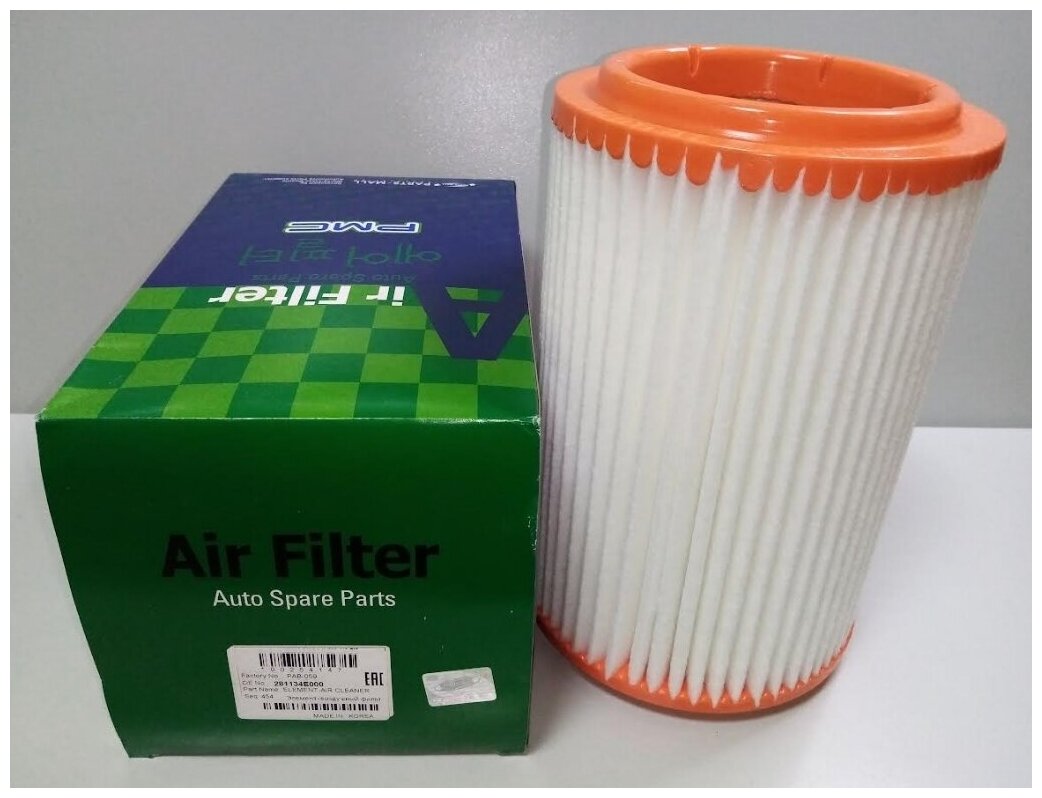 Фильтр воздушный двигателя Киа Бонго 3 2007-2016 / арт. PAB059 / бренд PARTS MALL / OEM 281134E000
