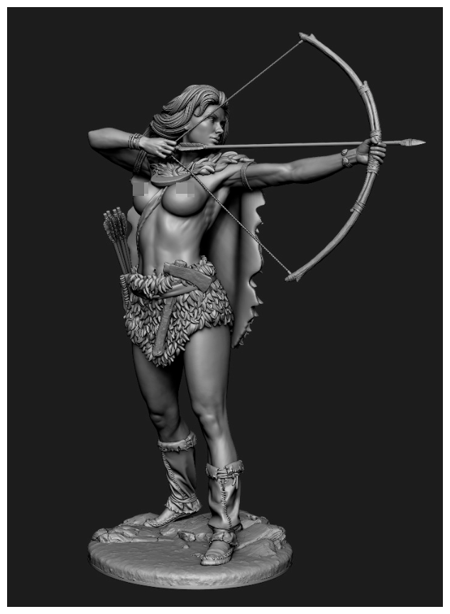 CHM-90.009. Миры Фэнтези: Венера Палеолита. 90 мм. Материал -смола.