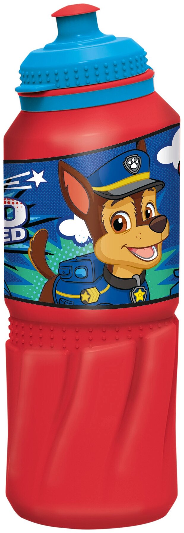 Бутылка пластиковая (спортивная 530 мл). Щенячий патруль. Веселый