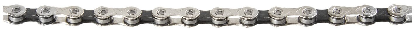 Цепь KMC - X12 1/2" x 11/128", 126 звеньев, черно/серебряная