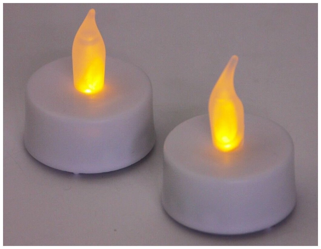 Электронная свеча "Светодиодная " с пламенем , набор из 3 шт