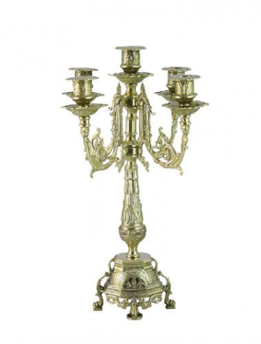 Канделябр Ростра Alberti Livio на 5 свечей, 39x26x26 см