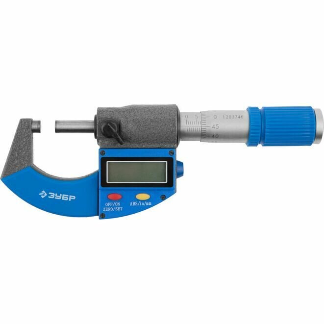 Микрометр цифровой ЗУБР 0-25 мм