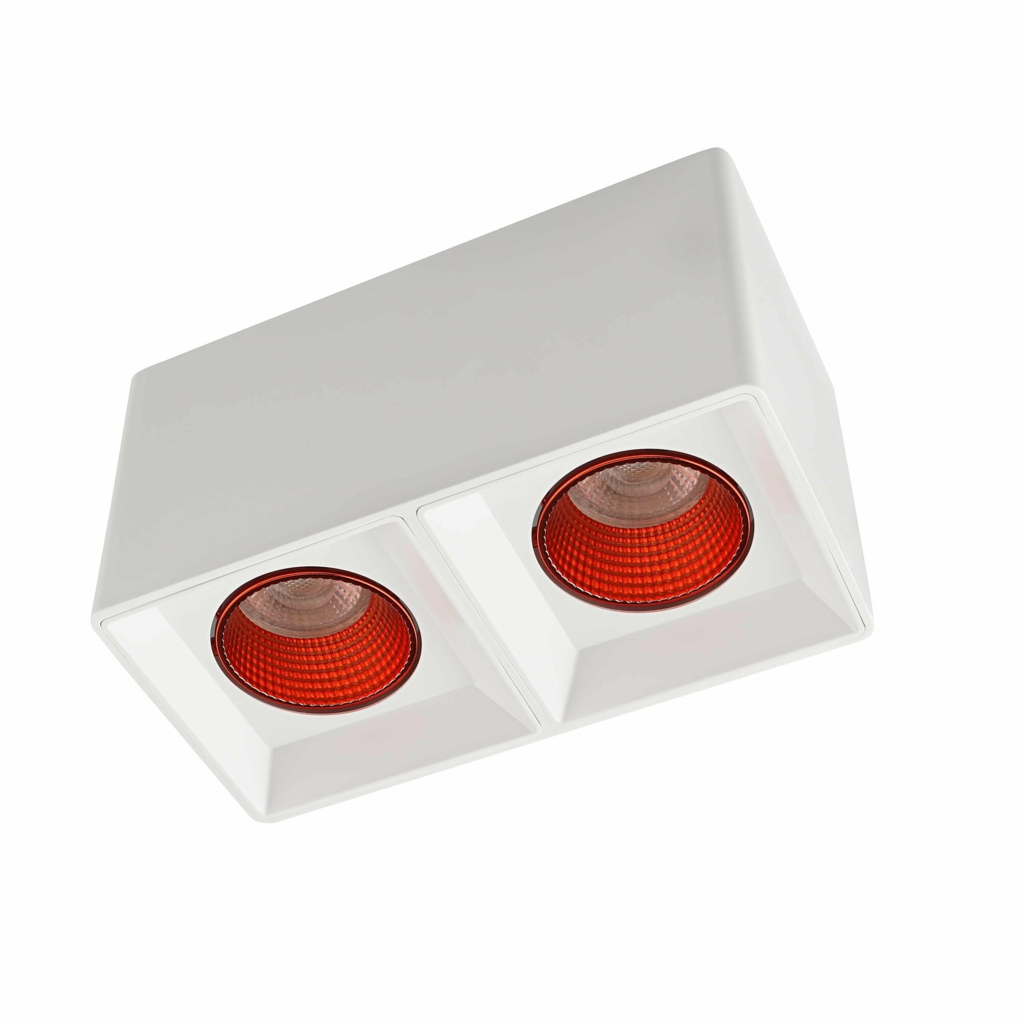 DK3085-WH+RD Светильник накладной IP 20, 10 Вт, GU5.3, LED, белый/красный, пластик