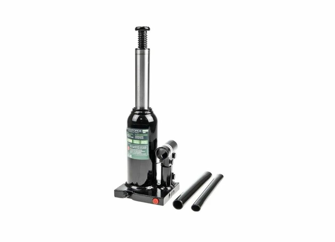 Домкрат гидравлический RF-T90504EURO бутылочный с клапаном 5т (выс. подъема 185-360мм) ROCKFORCE