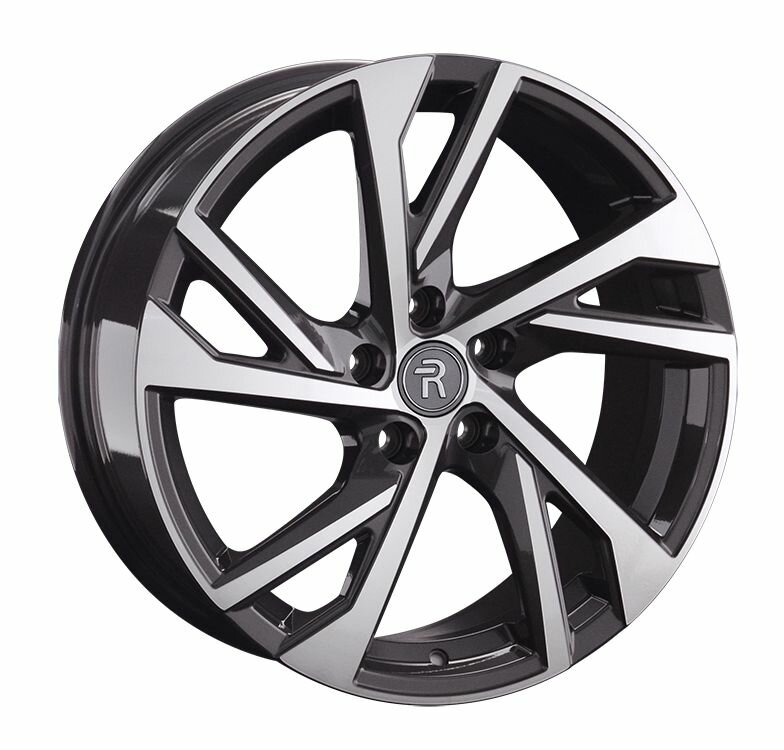 Колесный диск Replay A250 18x8" PCD5x112 ET39 D66,6 темно-серый глянцевый с полированными лучами