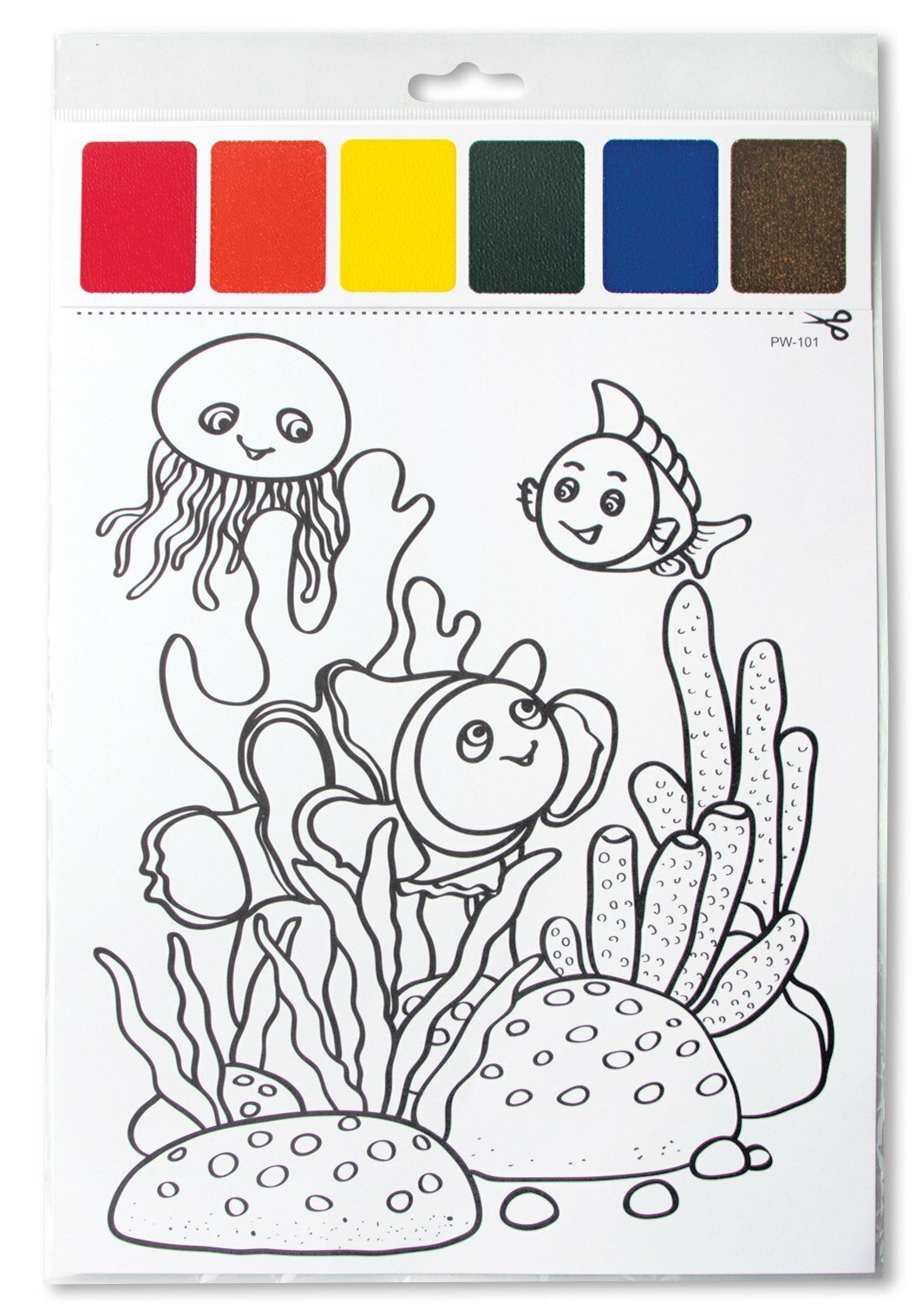 Kribly Boo. Набор для раскрашивания акварелью арт.58564 "Подводный мир"