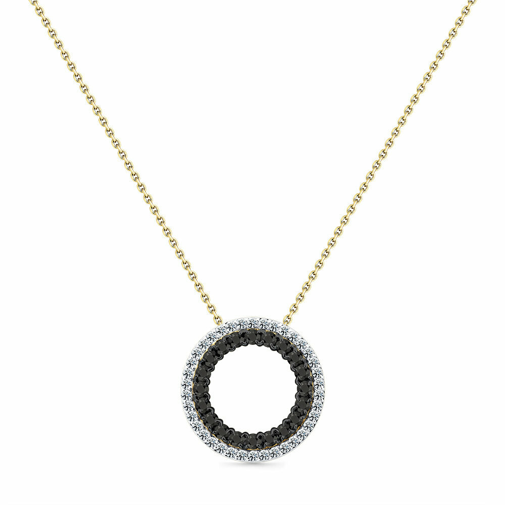 Колье, желтое золото, 585 проба, бриллиант