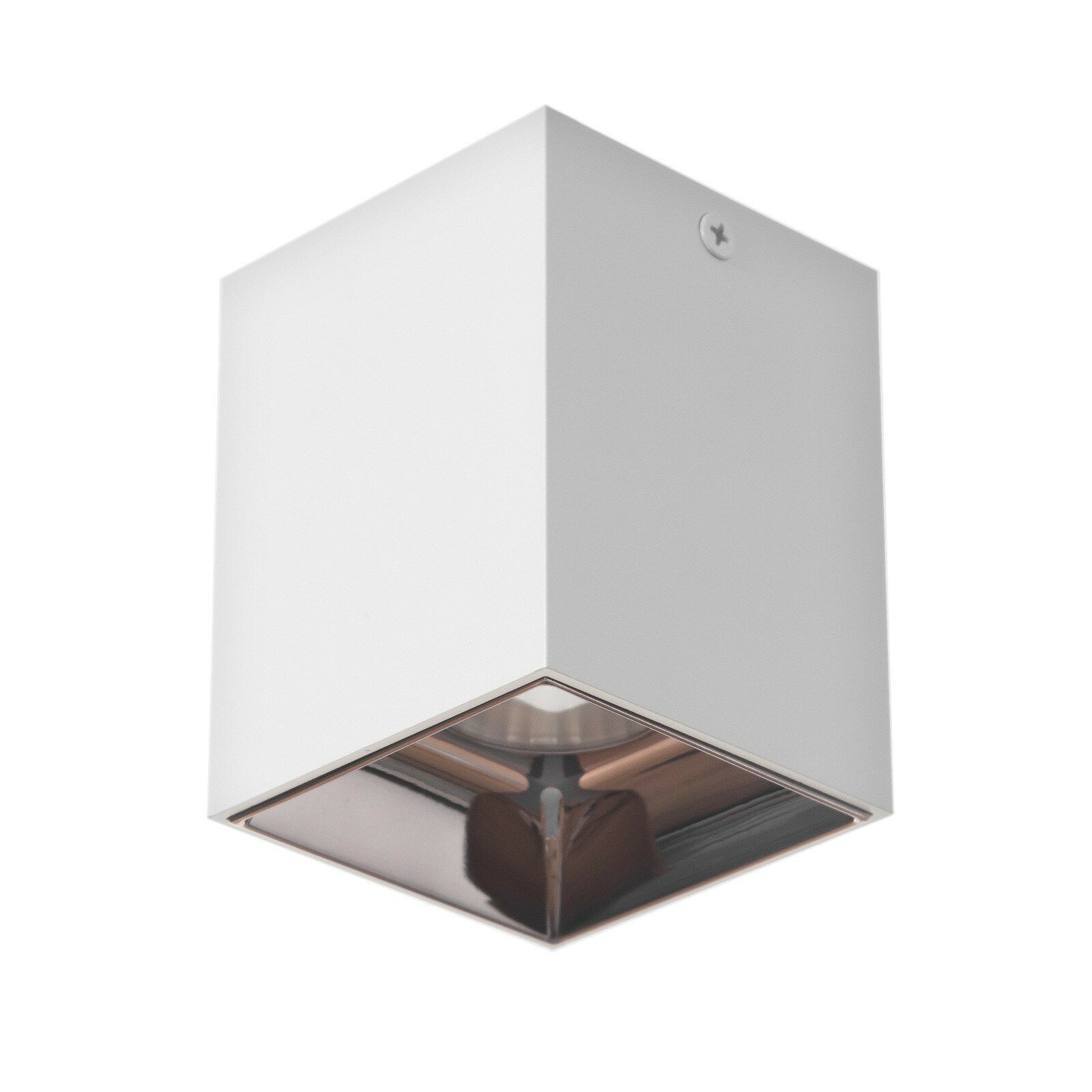 Светильник «Кубик» LED 4000К 10 Вт DIM220 белый кофе 7.5×7.5×9.5 см