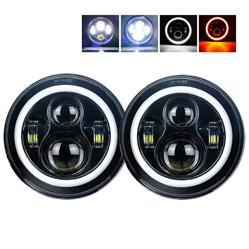 Фары диодные основной головной свет Нива Уаз Буханка Урал 2PC Headlights