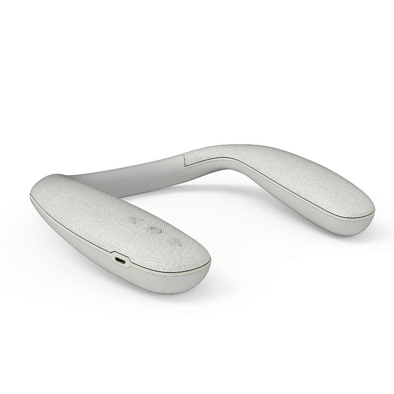 Новый беспроводной Bluetooth-динамик с подвеской на шею, портативный тканевый носимый сабвуфер, стерео динамик на шею
