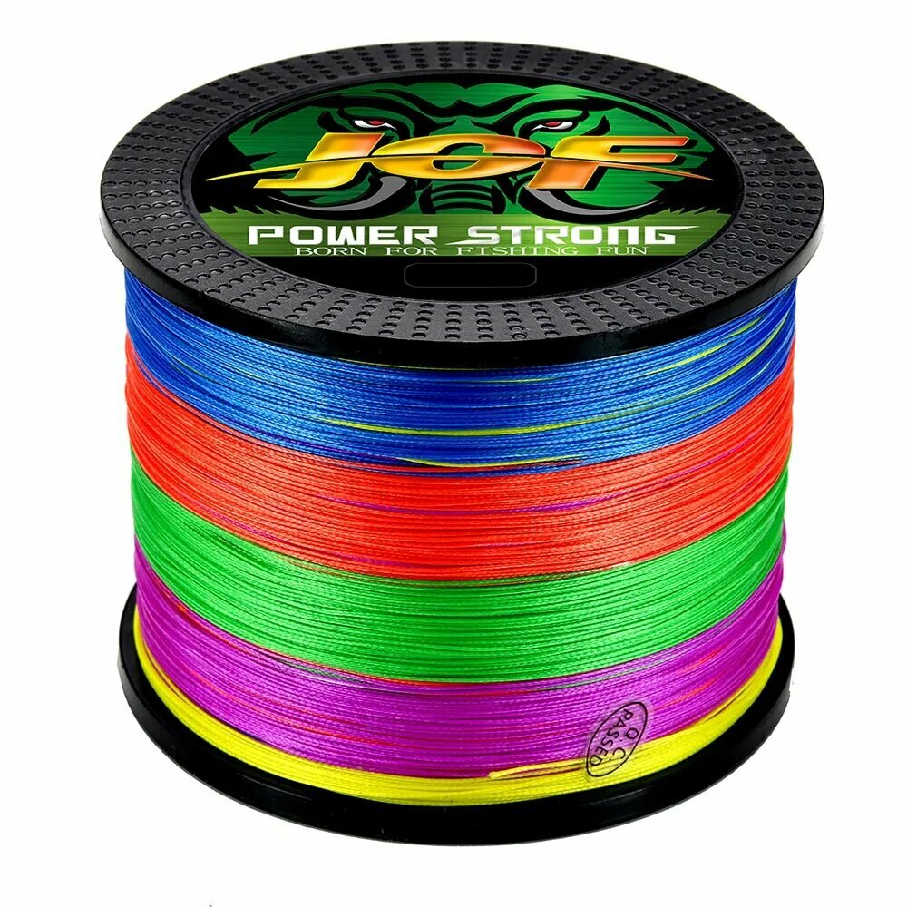 Леска JOF Power Strong, 100м, 0.14мм, 25lb, x12 Strand Mutic