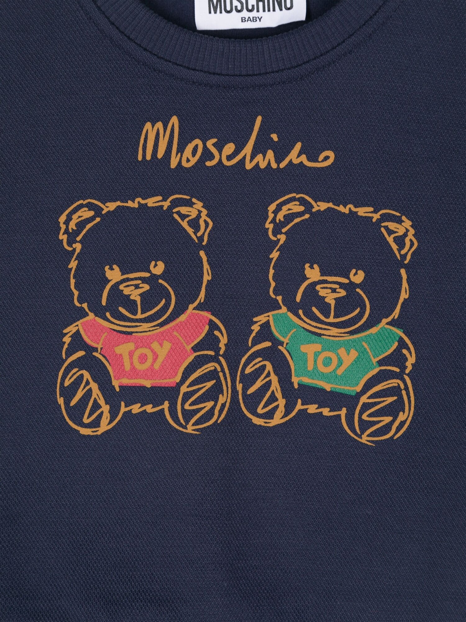 Толстовка MOSCHINO Teddy Bear, размер 2 года, синий — фото 1