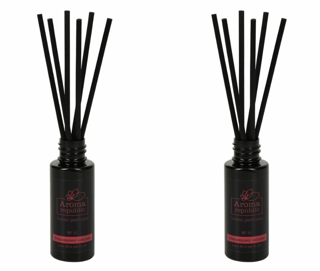 Aroma republic Ароматический диффузор "№11Strawberry mousse", 20 мл, 2 шт