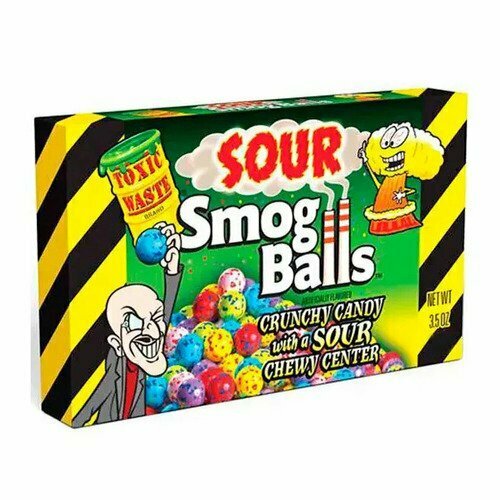 Жевательные конфеты TOXIC Waste Smog Balls Theatre Box, 85 г